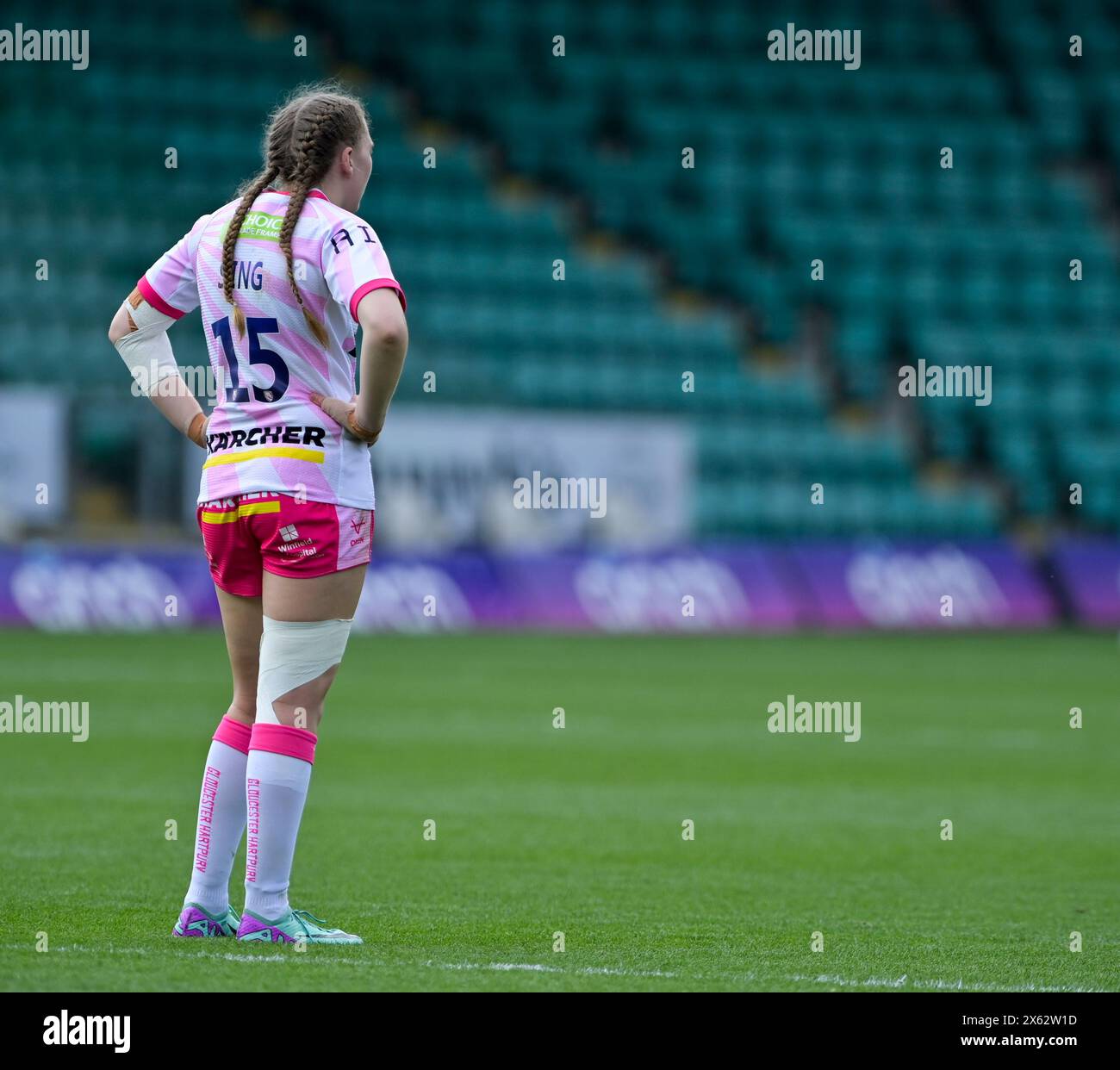NORTHAMPTON, ENGLAND - Sunday 12 May-2024:Emma Sing of Gloucester ...