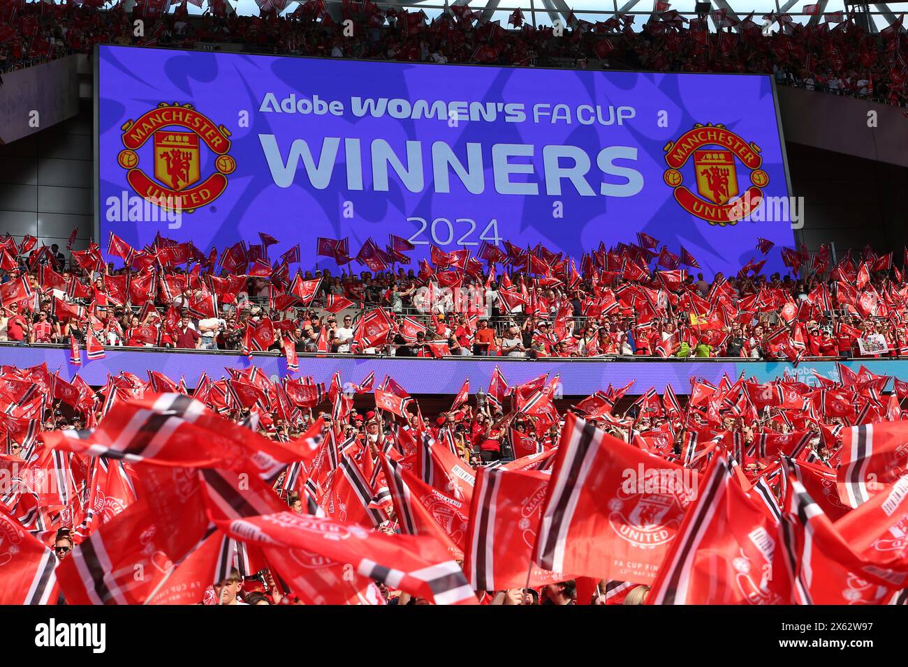 Wembley Stadium, London, UK. 12th May, 2024. Womens FA Cup Final ...