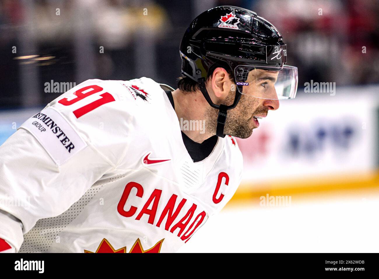 PRAGUE, CZECH REPUBLIC - 12 MAY, 2024: the Ice Hockey game of IIHF 2024 ...
