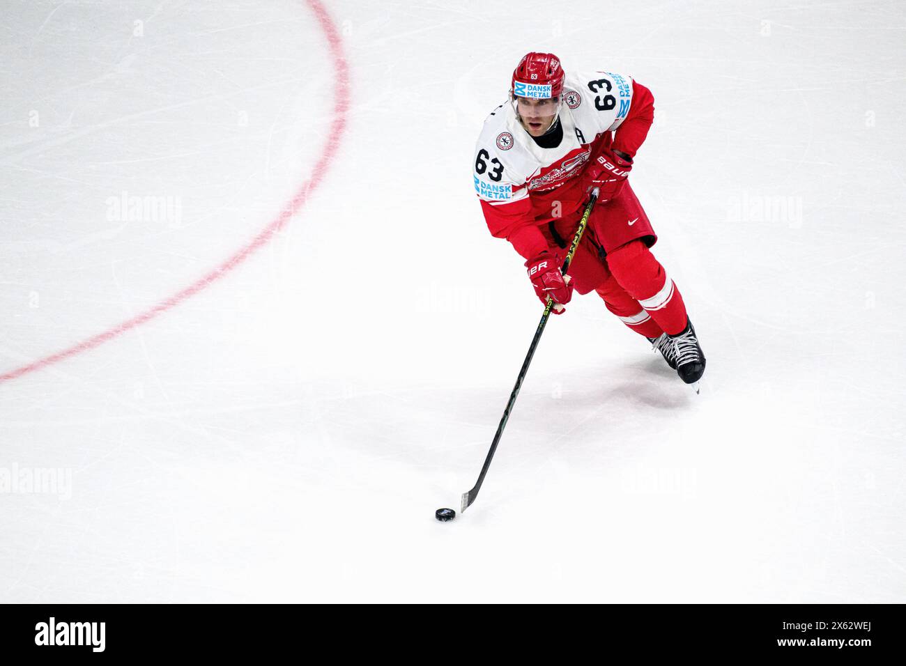 PRAGUE, CZECH REPUBLIC - 12 MAY, 2024: the Ice Hockey game of IIHF 2024 ...
