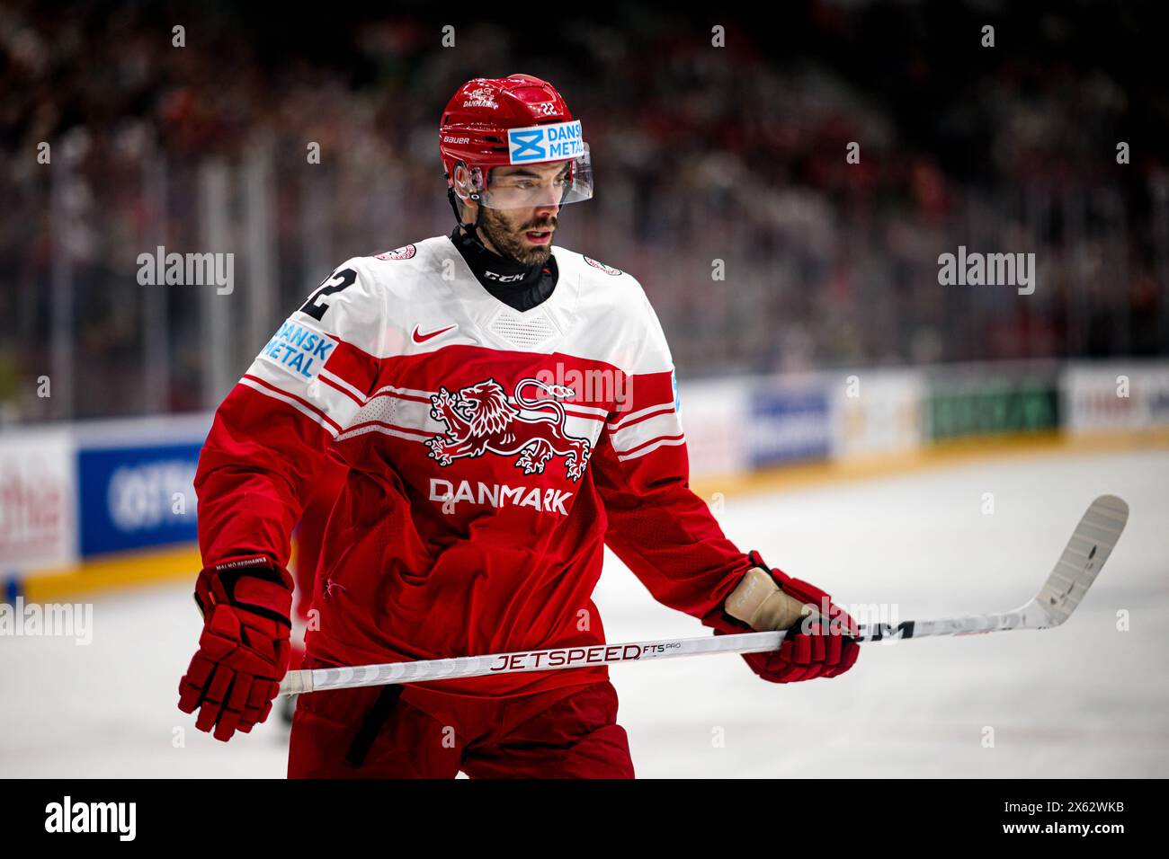 PRAGUE, CZECH REPUBLIC - 12 MAY, 2024: the Ice Hockey game of IIHF 2024 ...