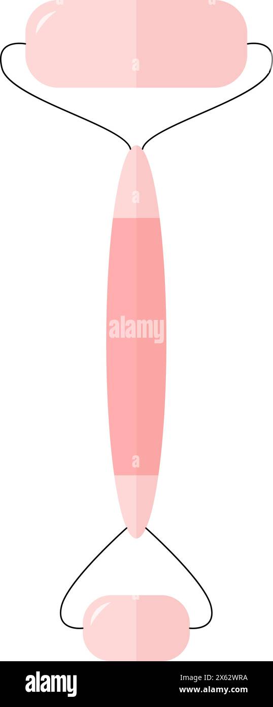 Jade roller beauty facial Stock Vector Images - Alamy