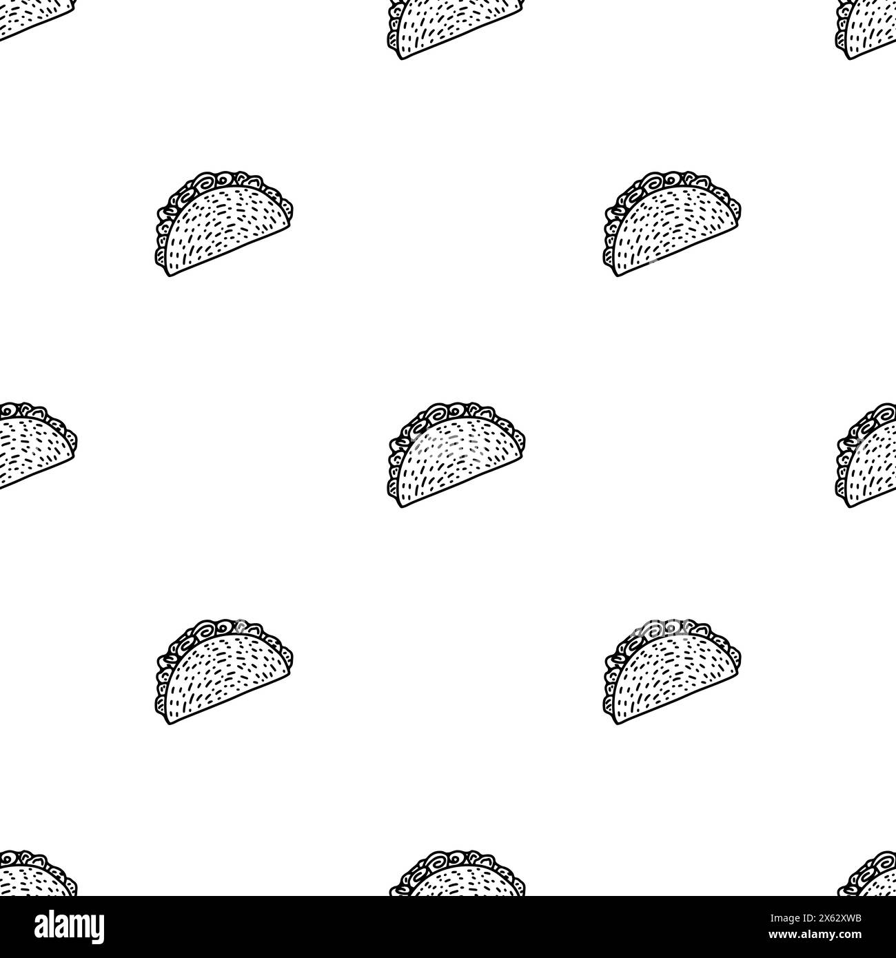 Hand drawn taco icon hi-res stock photography and images - Alamy