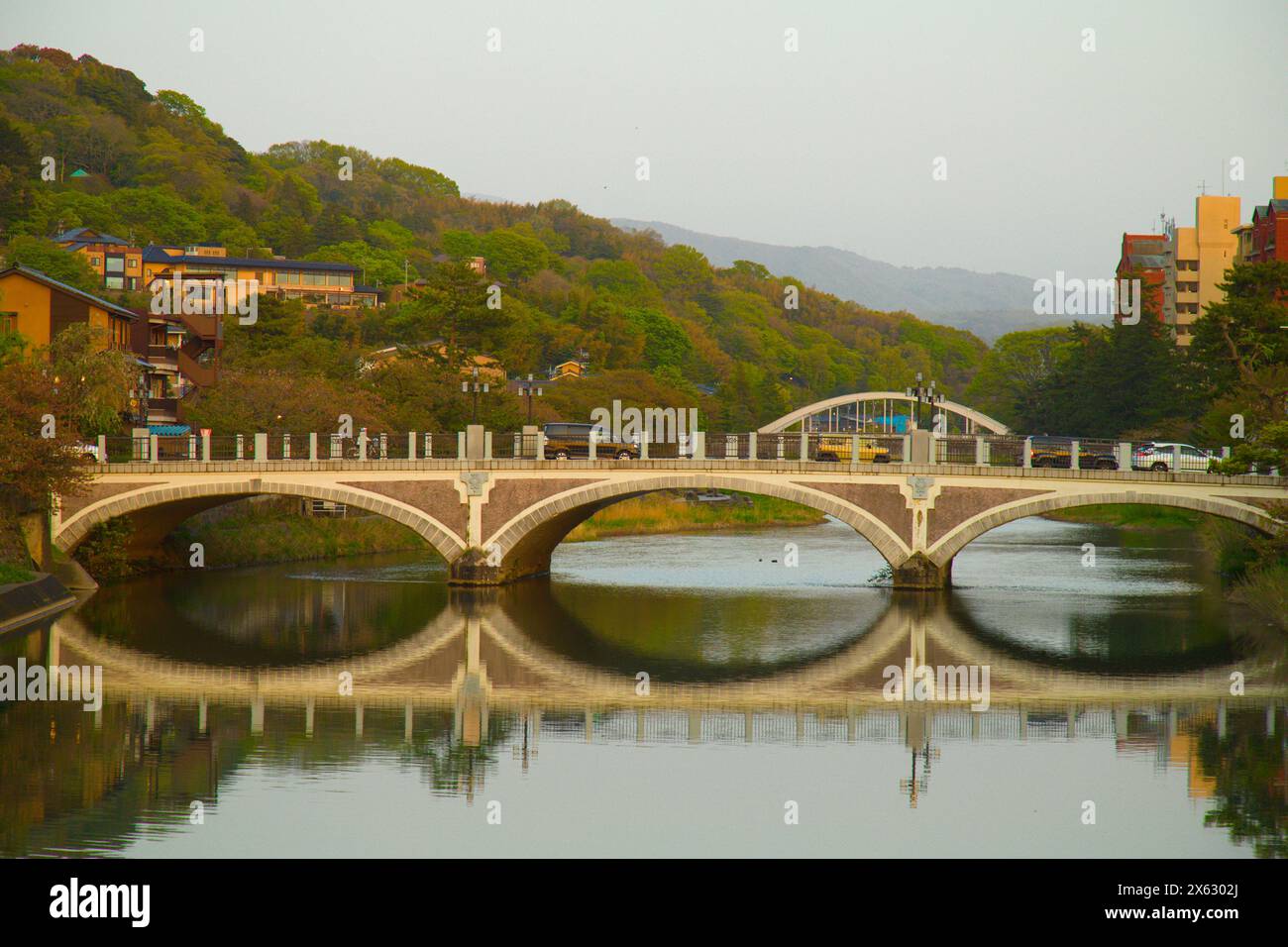 Japan, Kanazawa, Asanogawa River, Ohashi bridge Stock Photo - Alamy