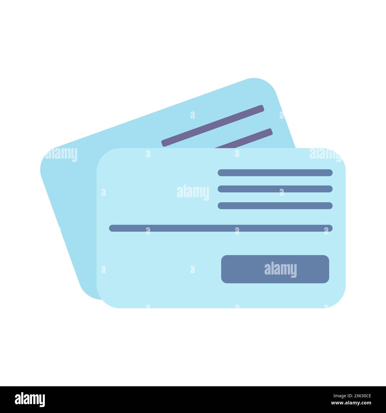 Blue payment card icon Cut Out Stock Images & Pictures - Alamy