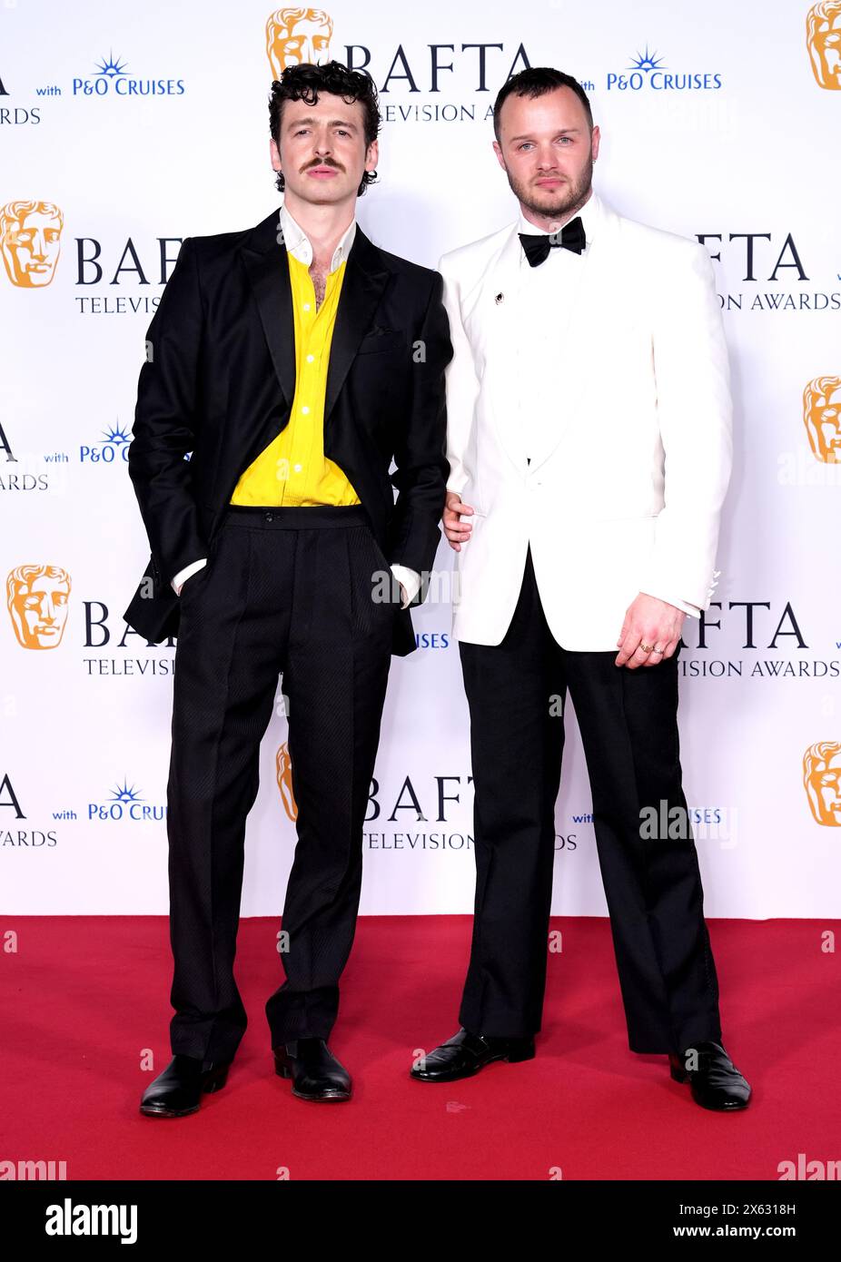 Anthony Boyle and Arthur Hughes in the press room at the BAFTA TV ...