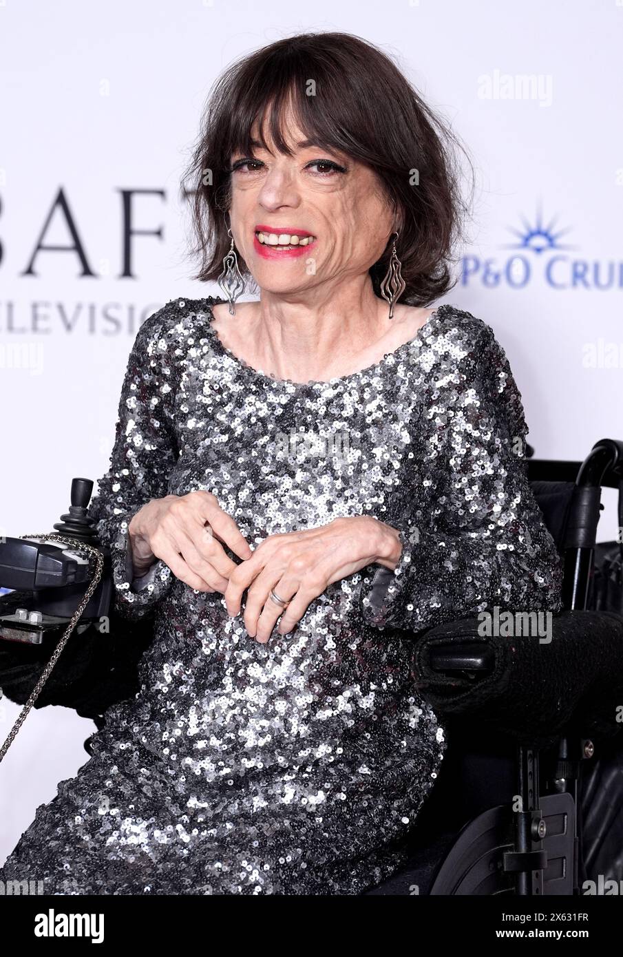 Liz Carr in the press room at the BAFTA TV Awards 2024, at the Royal ...