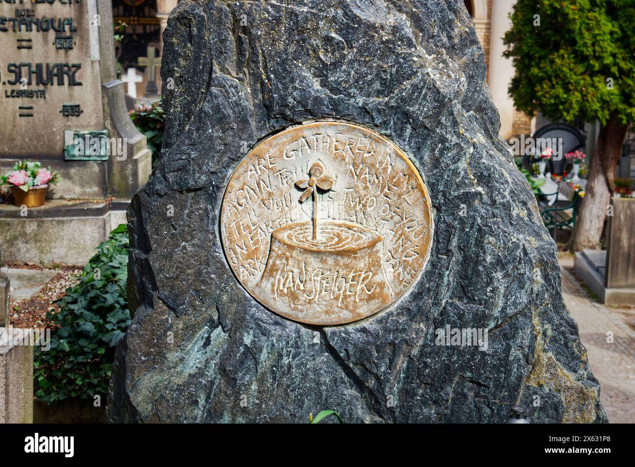 Relief Sculpture by Czech illustrator Ivan Steiger in memory of his ...