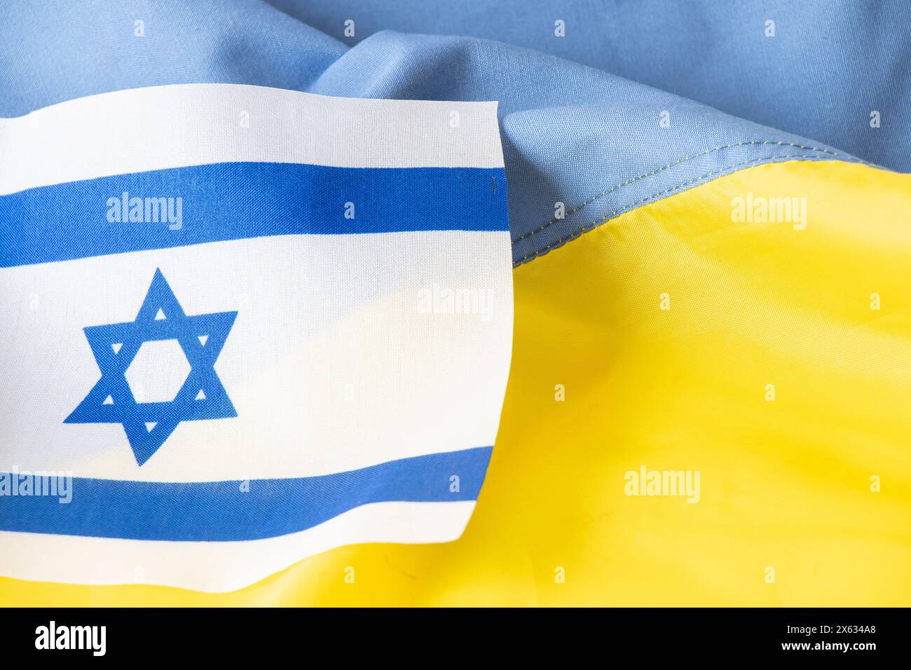 Flags of Israel and Ukraine as background close-up Stock Photo - Alamy
