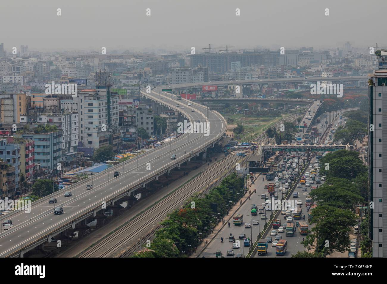 Dhaka, Bangladesh. 12th May, 2024. View of the Dhaka Elevated ...