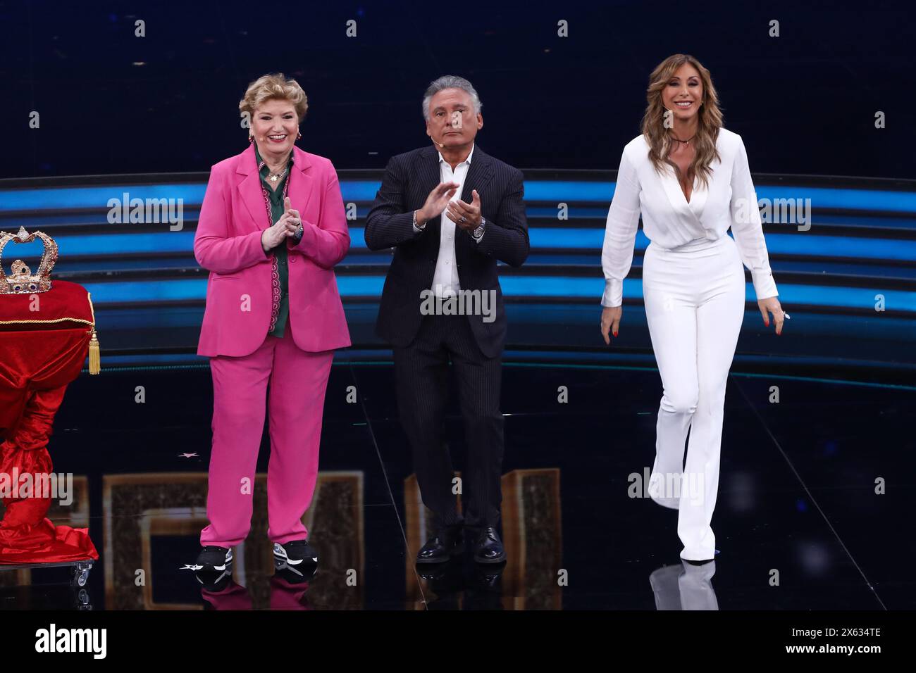 Rome, Italy. 10th May, 2024. Rome, Rai Auditorium of the Foro Italico, TV broadcast "L ...