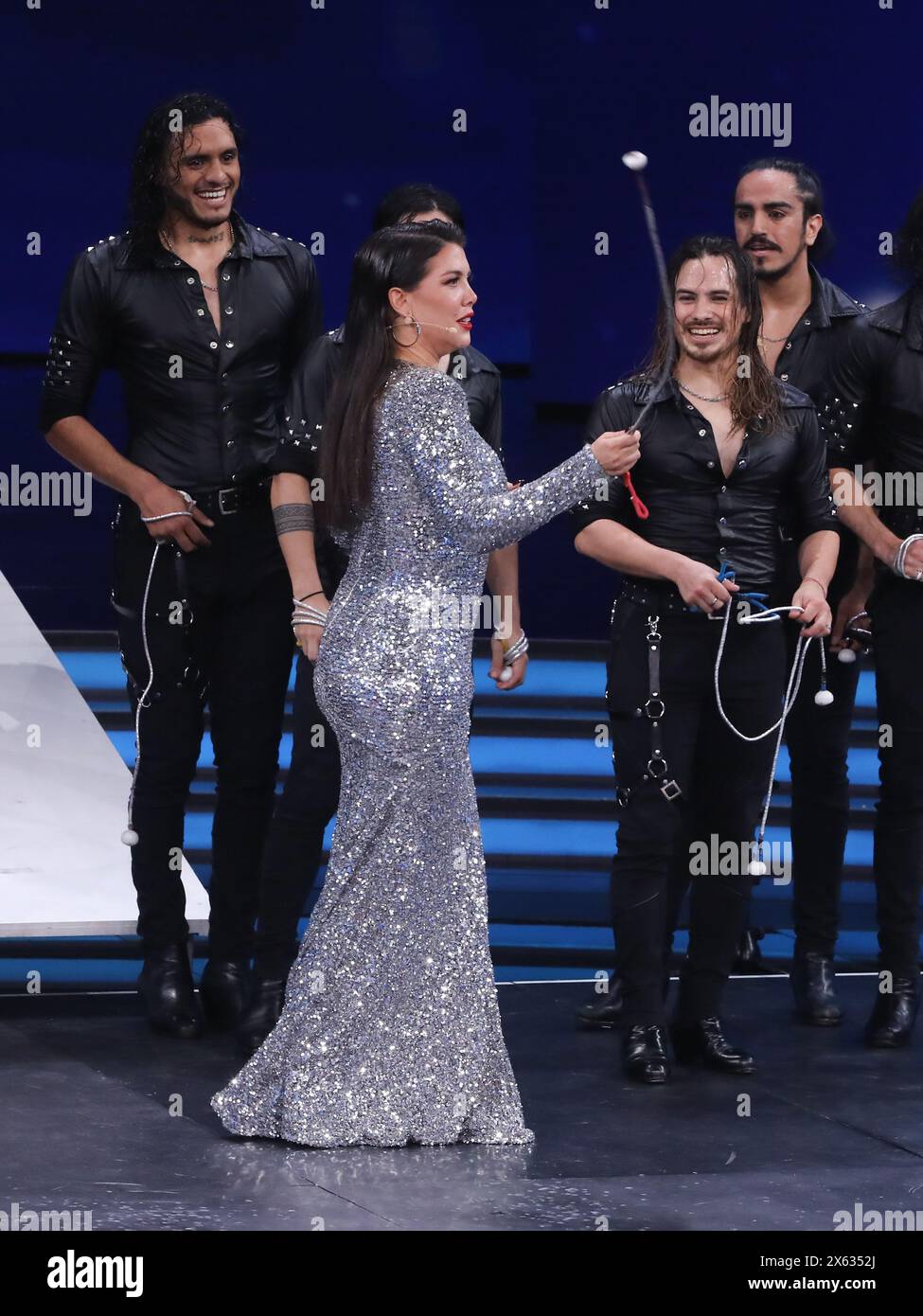 Rome, Italy. 10th May, 2024. Rome, Rai Auditorium of the Foro Italico, TV broadcast "L ...