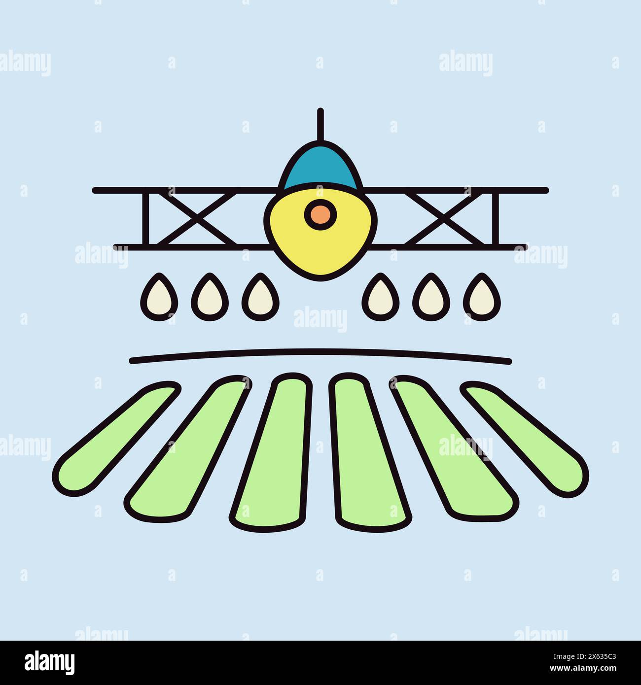 Crop spraying chemicals Stock Vector Images - Alamy