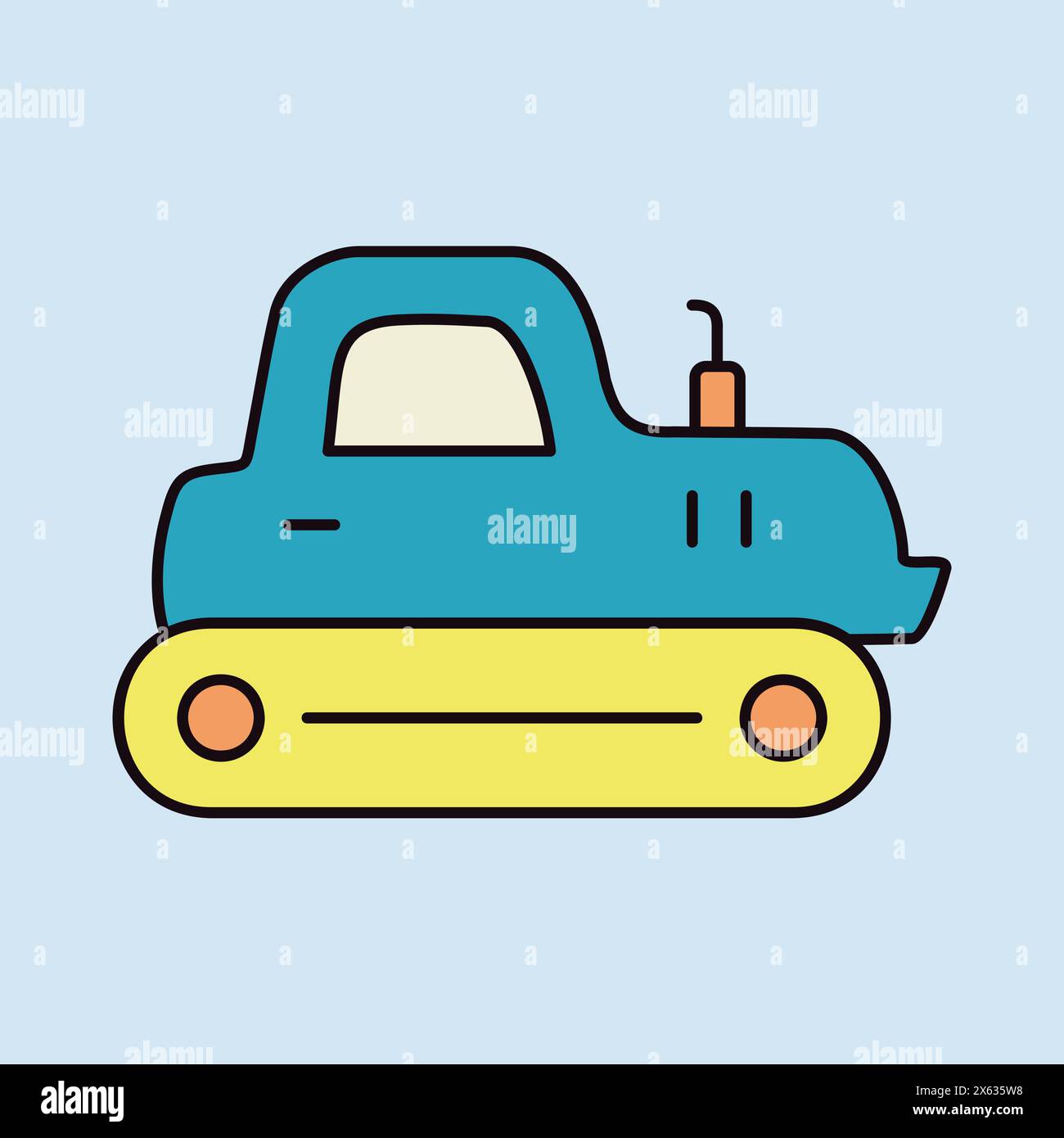 Tractor crawler icon. Agriculture sign. Graph symbol for your web site ...