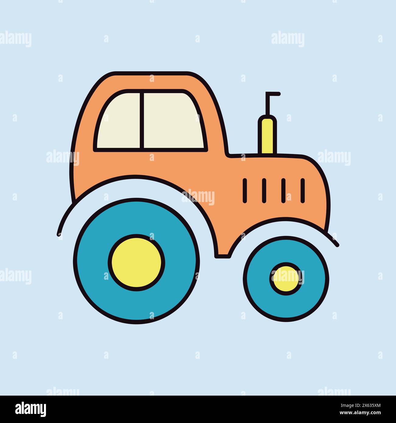 Tractor icon. Farmer machine. Agriculture sign. Graph symbol for your ...