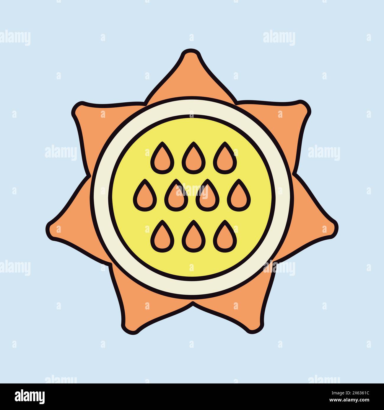 Sunflower outline icon. Agriculture sign. Graph symbol for your web ...