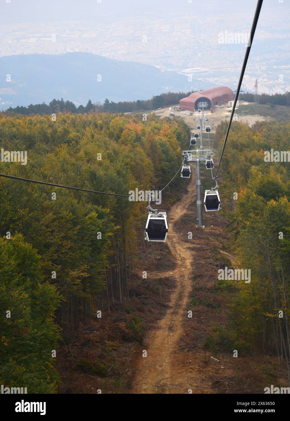 A view from Uludag Cable Car in Bursa, Turkey Stock Photo - Alamy