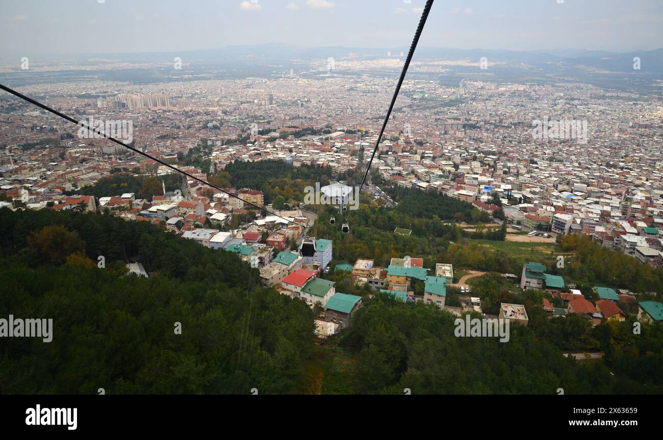 A view from Uludag Cable Car in Bursa, Turkey Stock Photo - Alamy