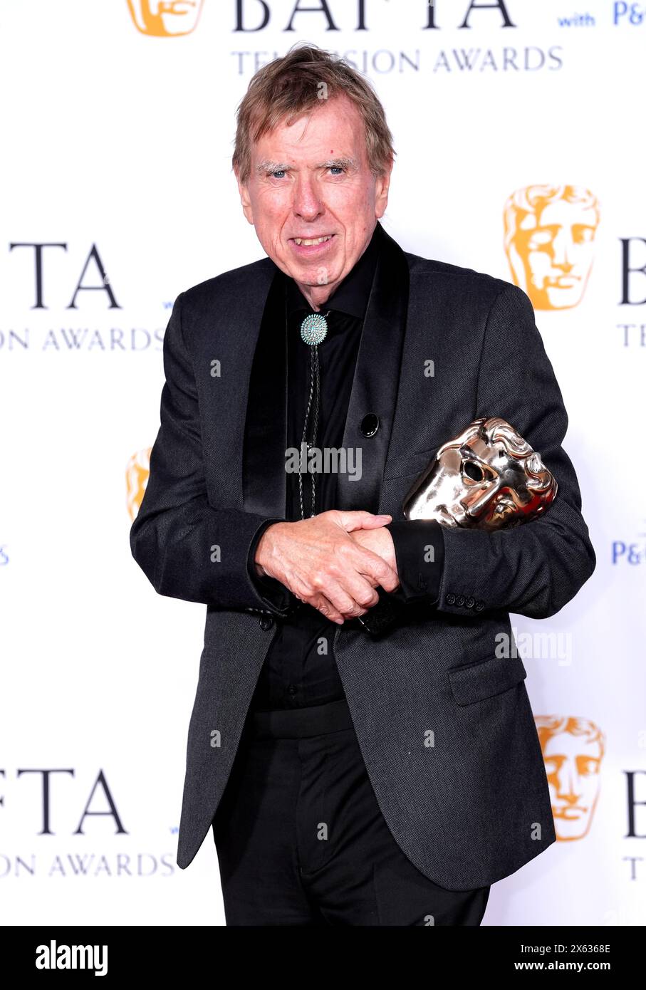 Timothy Spall in the press room after winning the Leading Actor award ...