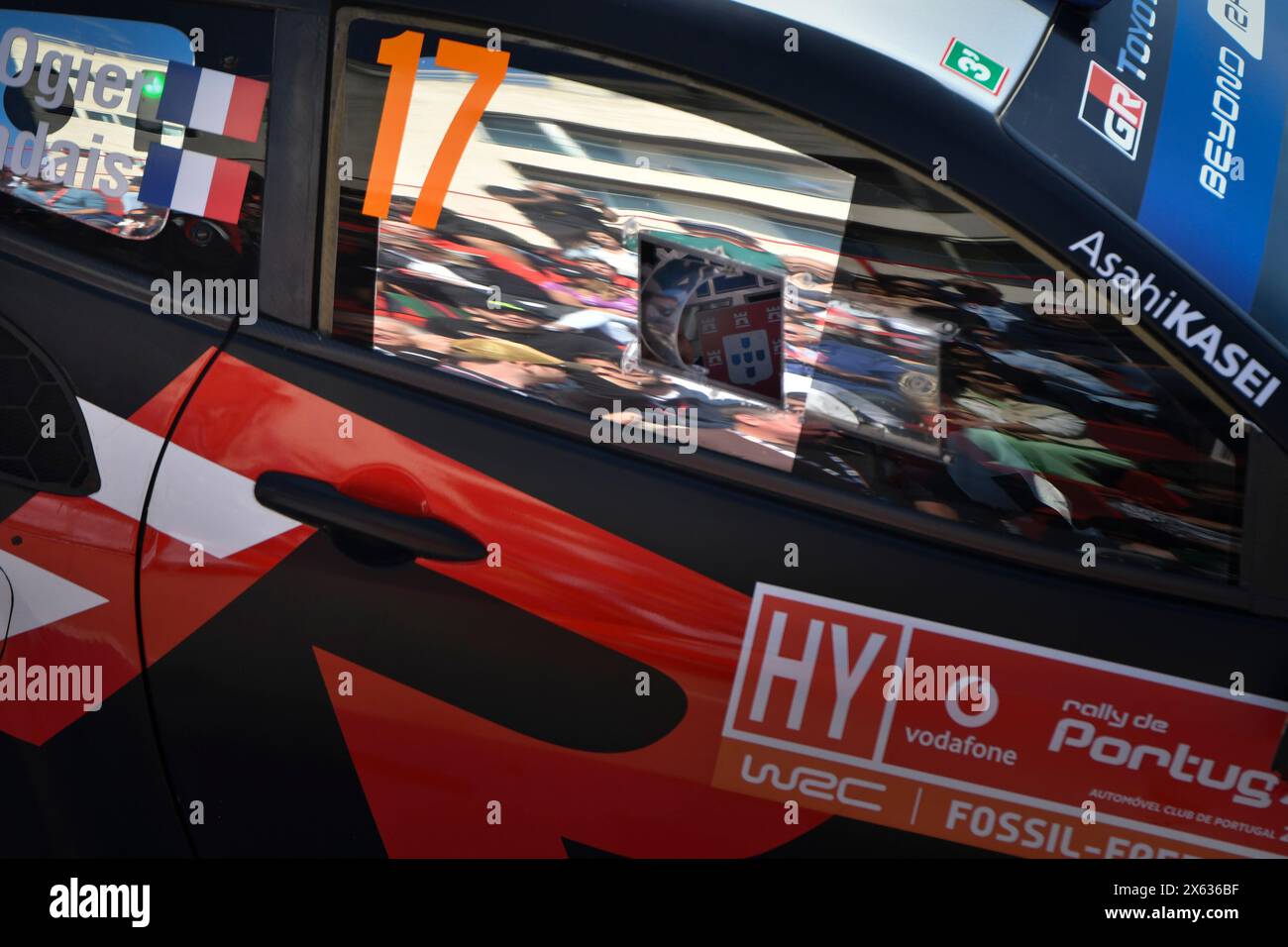 podium, portrait Matosinhos during the Rally de, Portugal. , . WRC ...