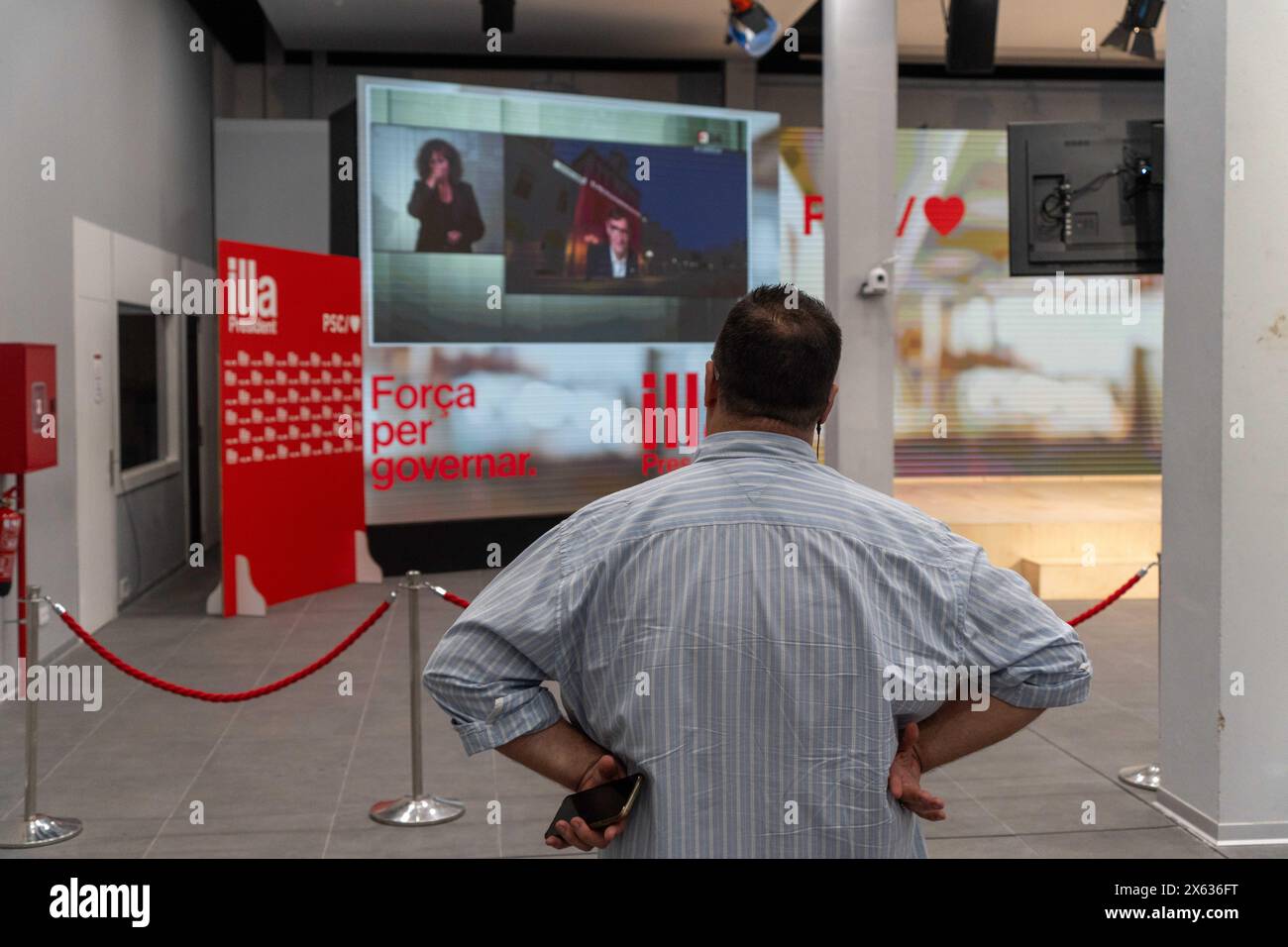 Barcelona, Spain. 12th May, 2024. Lluïsa Moret, head of the PSC ...