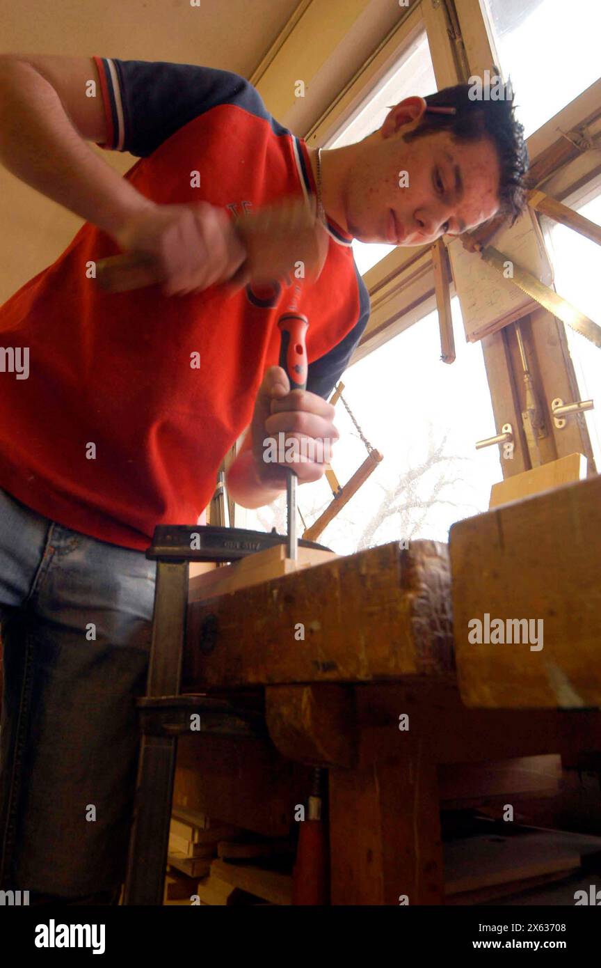 carpenter a craftsman who works with wood and processes it working in a ...