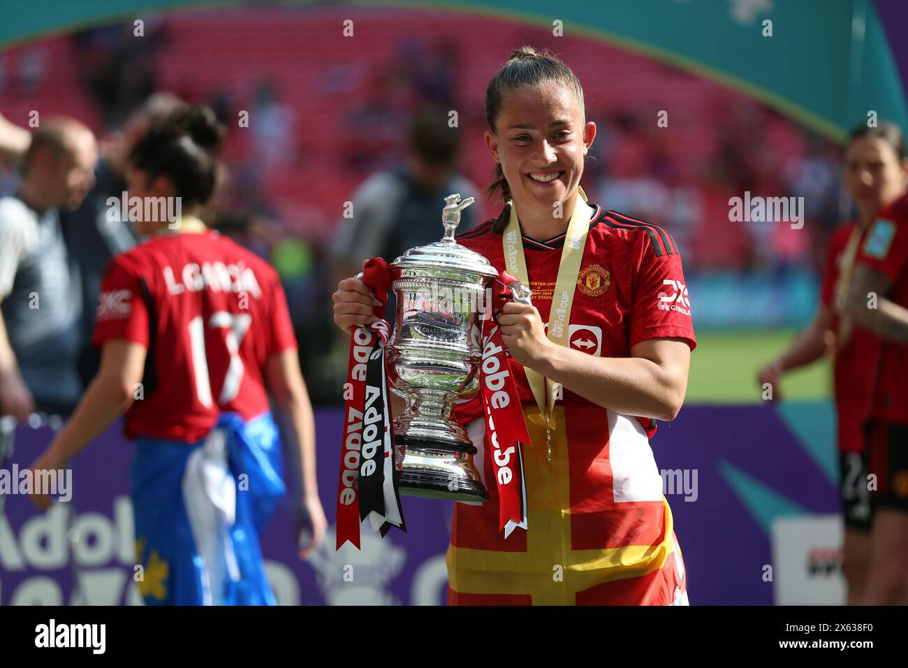Women's fa cup trophy 2024 hi-res stock photography and images - Alamy