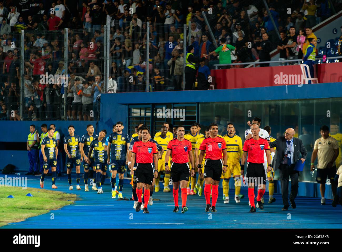 Sportivo Trinidense (1) v Club Atletico Boca Juniors (2) match, phase ...