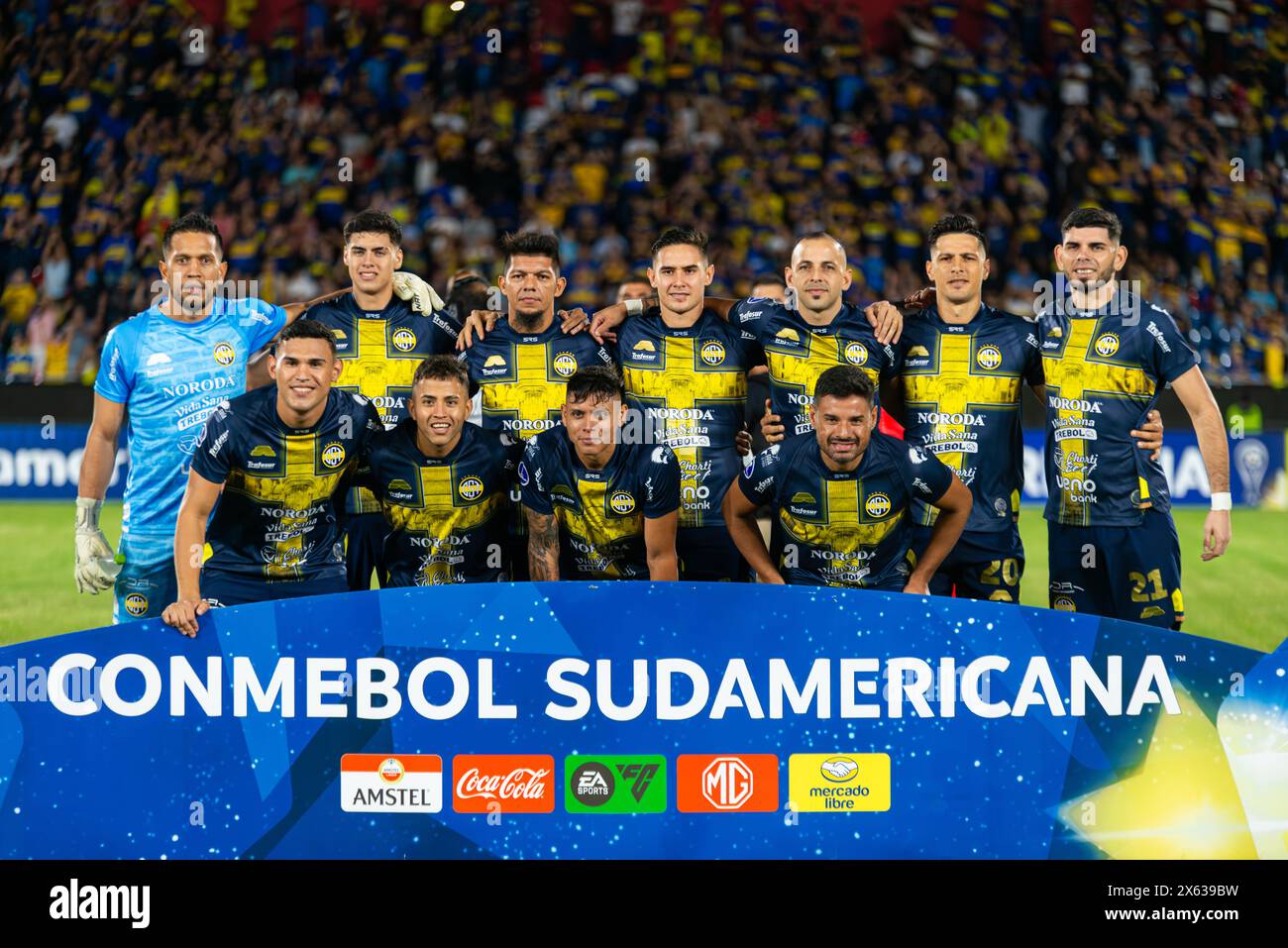 Sportivo Trinidense (1) v Club Atletico Boca Juniors (2) match, phase ...