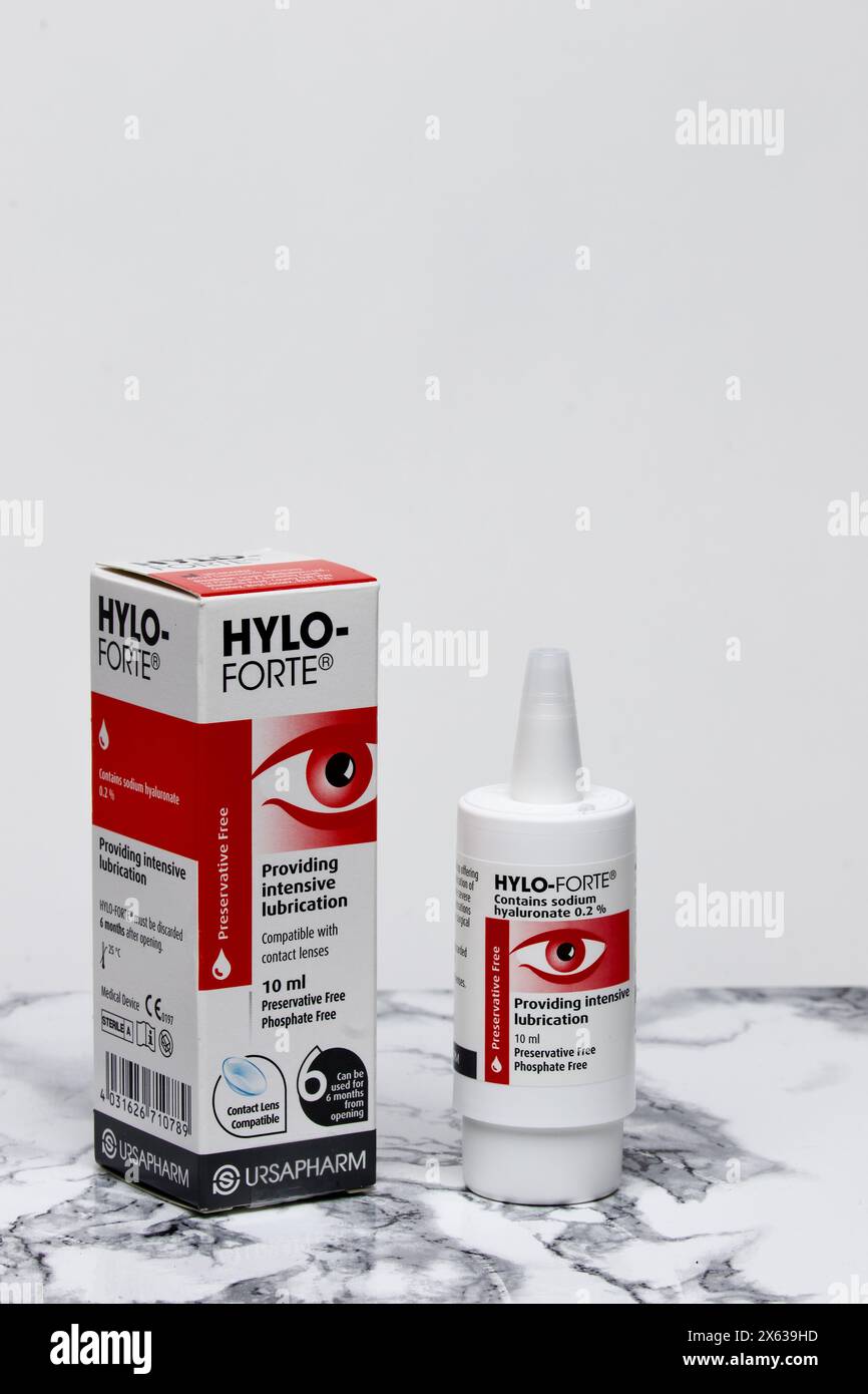 Hylo-Forte Eye drops Stock Photo - Alamy