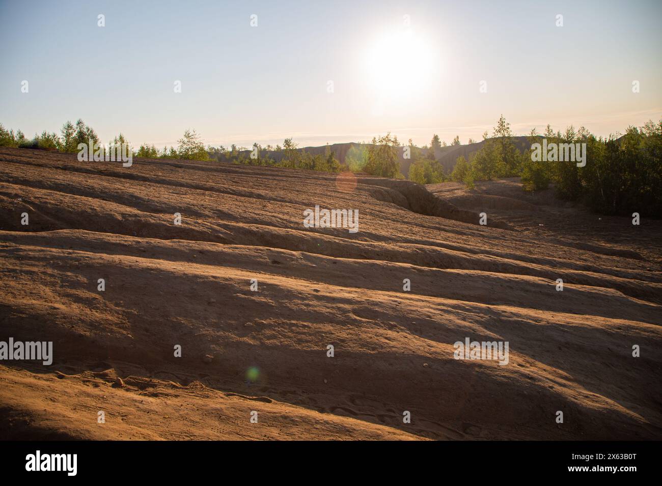Konduki quarries landscapes in the Tula region Stock Photo - Alamy