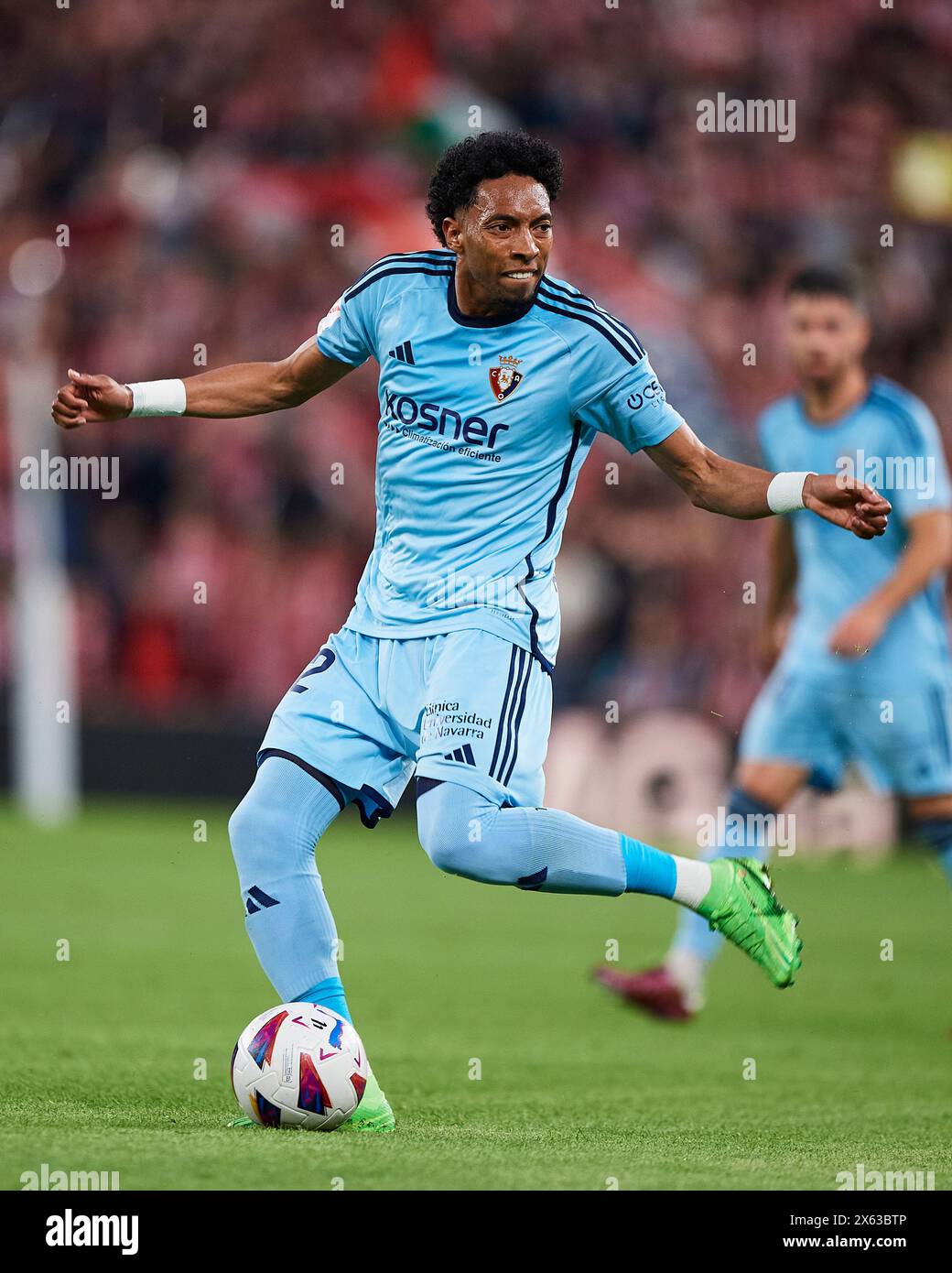 Johan Mojica of CA Osasuna with the ball during the LaLiga EA Sports ...