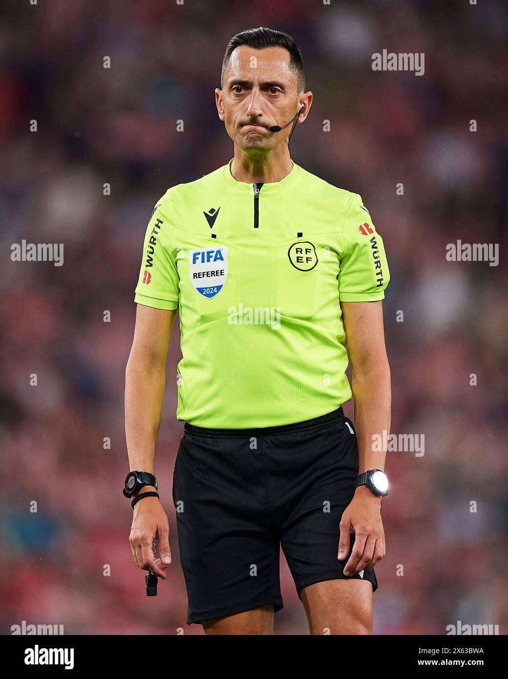 Referee Jose Maria Sanchez Martinez looks on during the LaLiga EA ...