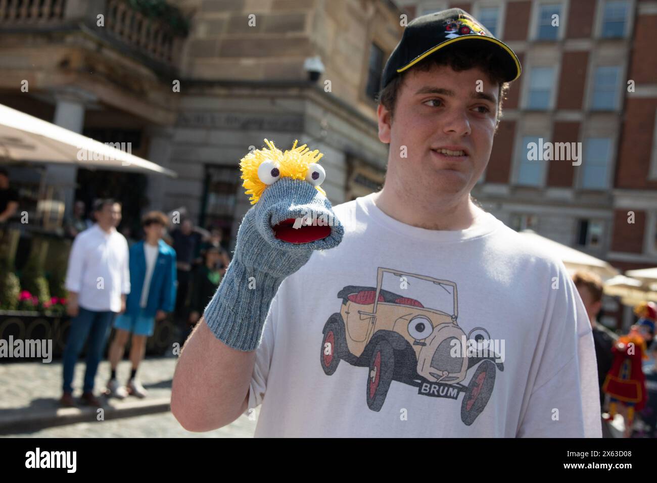 London, UK. 12th May 2024.Puppets, puppeteers and spectators have ...