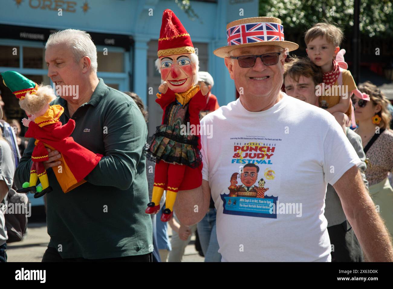London, UK. 12th May 2024.Puppets, puppeteers and spectators have ...