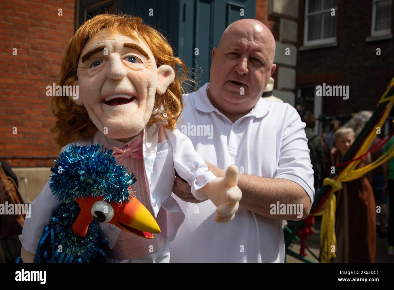London, UK. 12th May 2024.Puppets, puppeteers and spectators have ...