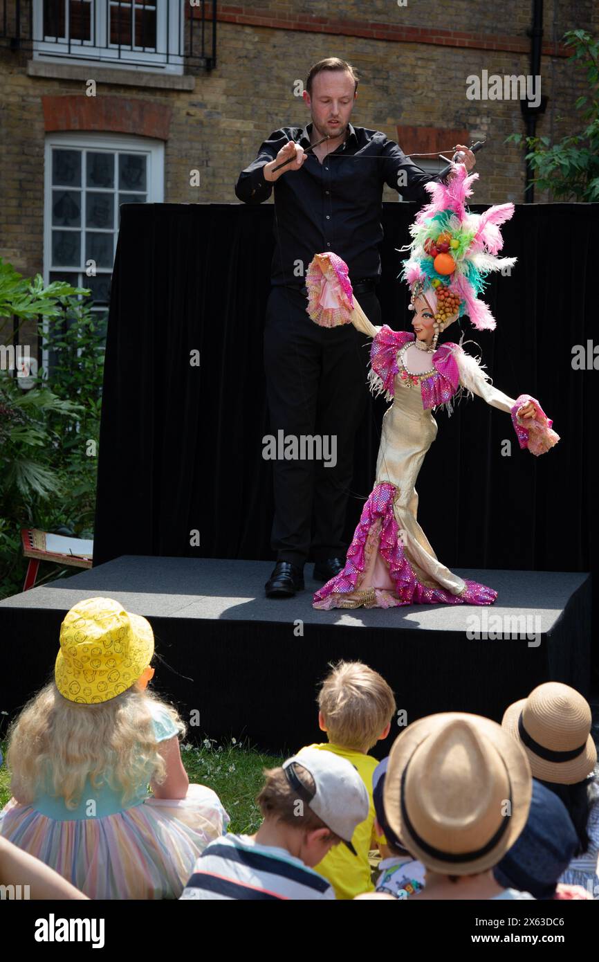 London, UK. 12th May 2024.Puppets, puppeteers and spectators have ...