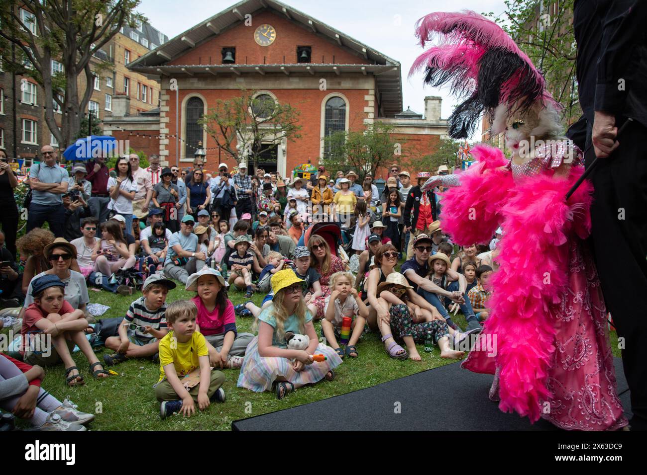 London, UK. 12th May 2024.Puppets, puppeteers and spectators have ...