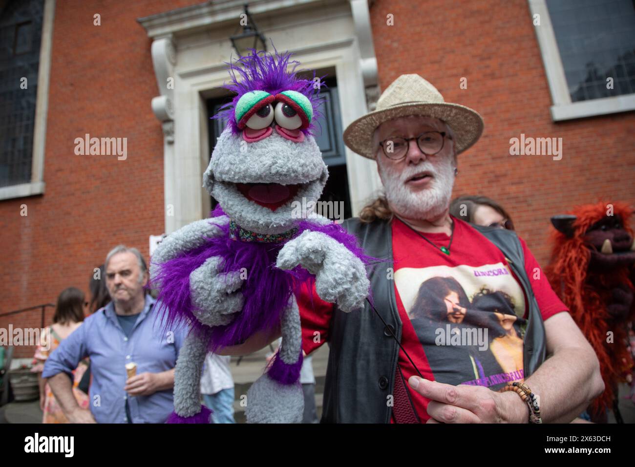 London, UK. 12th May 2024.Puppets, puppeteers and spectators have ...