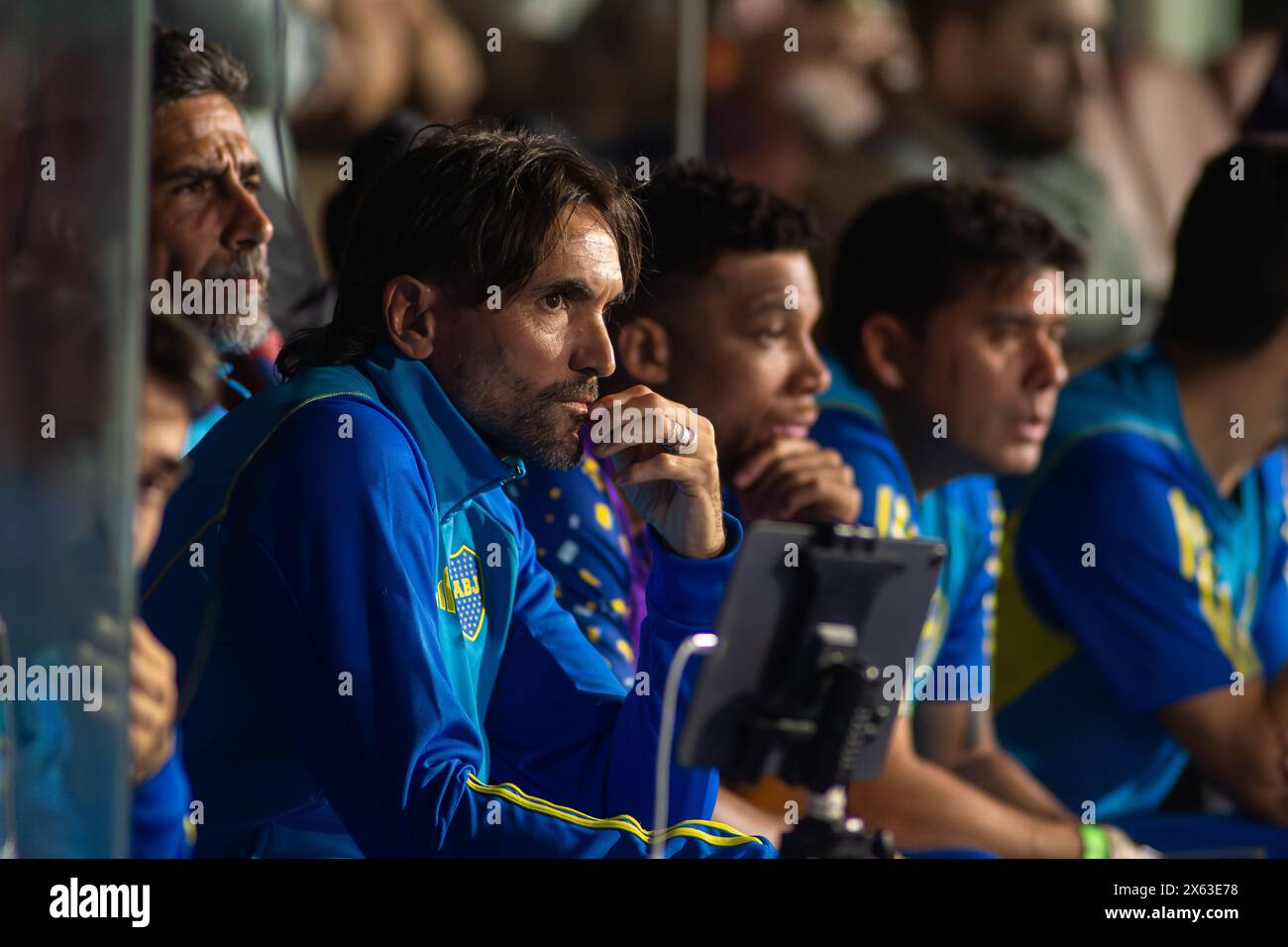 Diego Martinez (head coach Boca Jrs) Sportivo Trinidense (1) v Club ...
