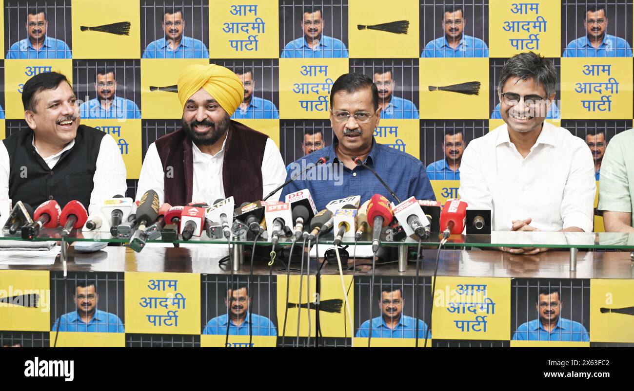 New Delhi, India. 12th May, 2024. NEW DELHI, INDIA - MAY 12: Delhi CM ...