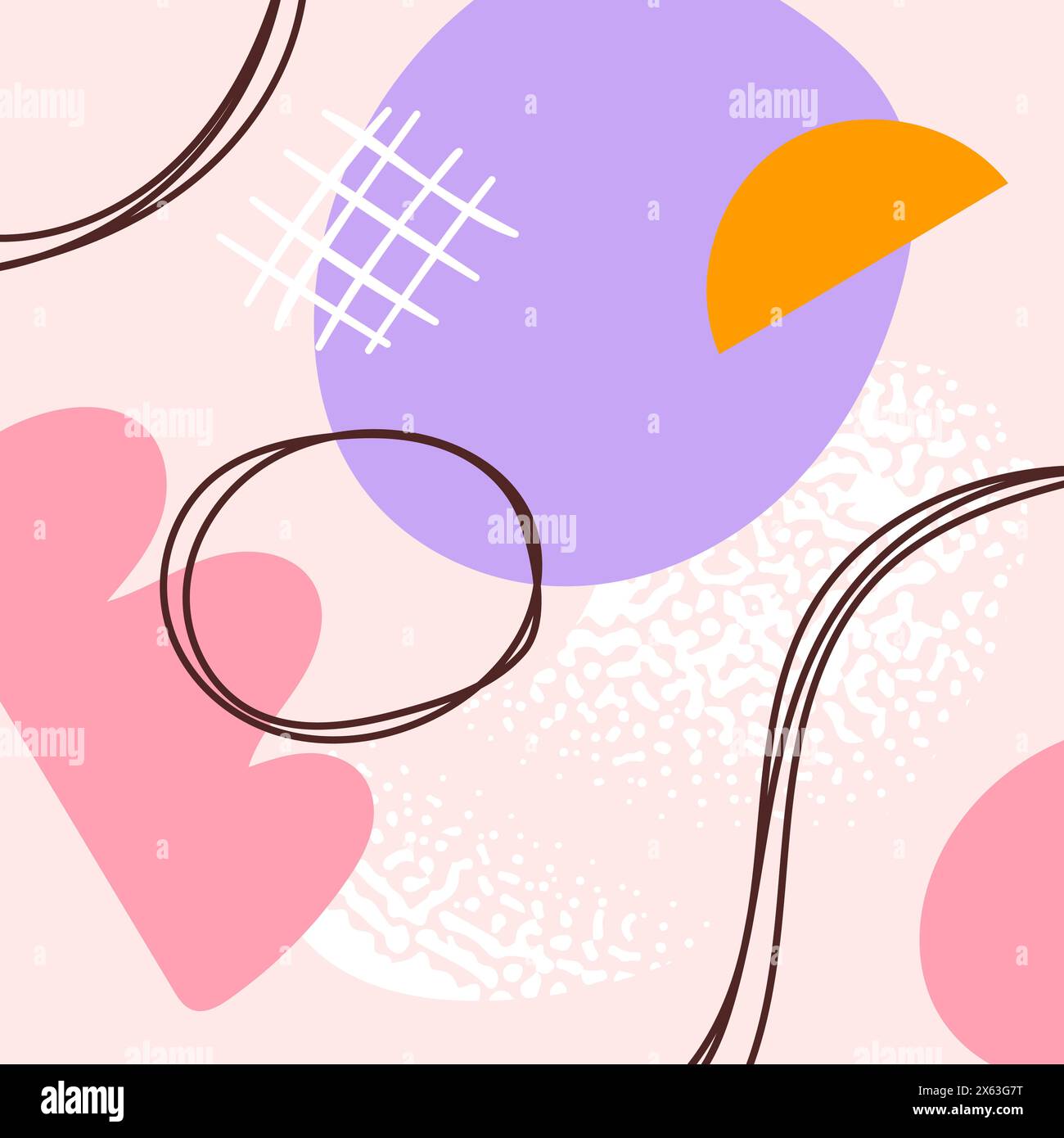 Abstract hand drawn background vector illustration Stock Vector Image ...