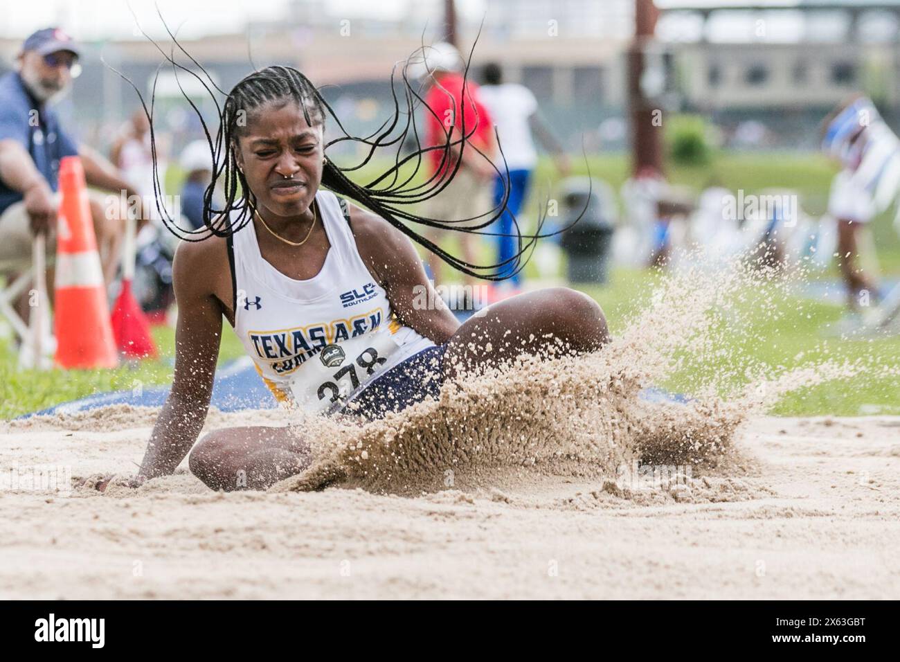 May 11, 2024: TAMU-Commerce's Goodness Okoh competes in the Women's ...