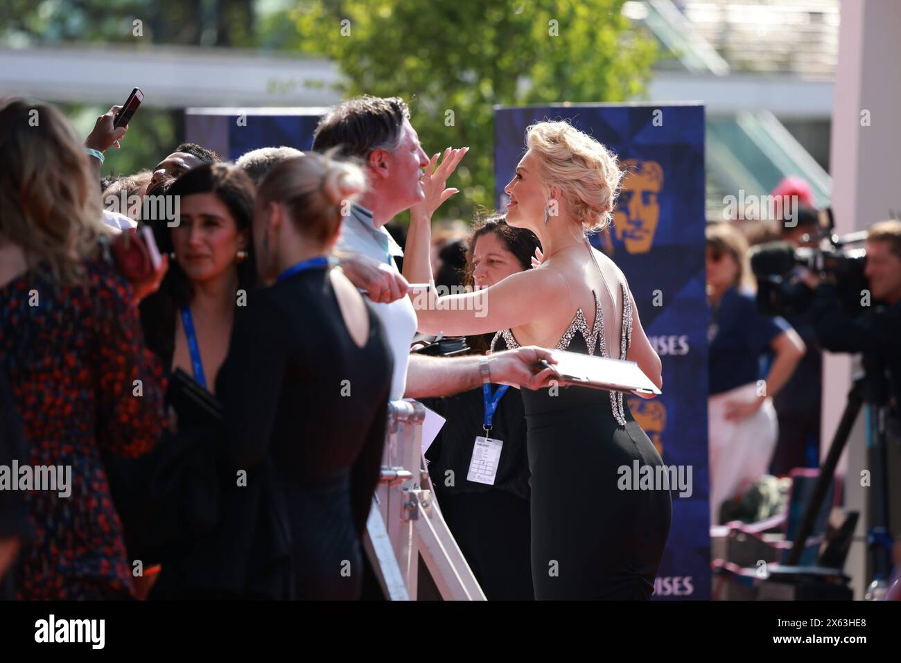 LONDON, ENGLAND - MAY 12: Hannah Waddingham attends the BAFTA ...