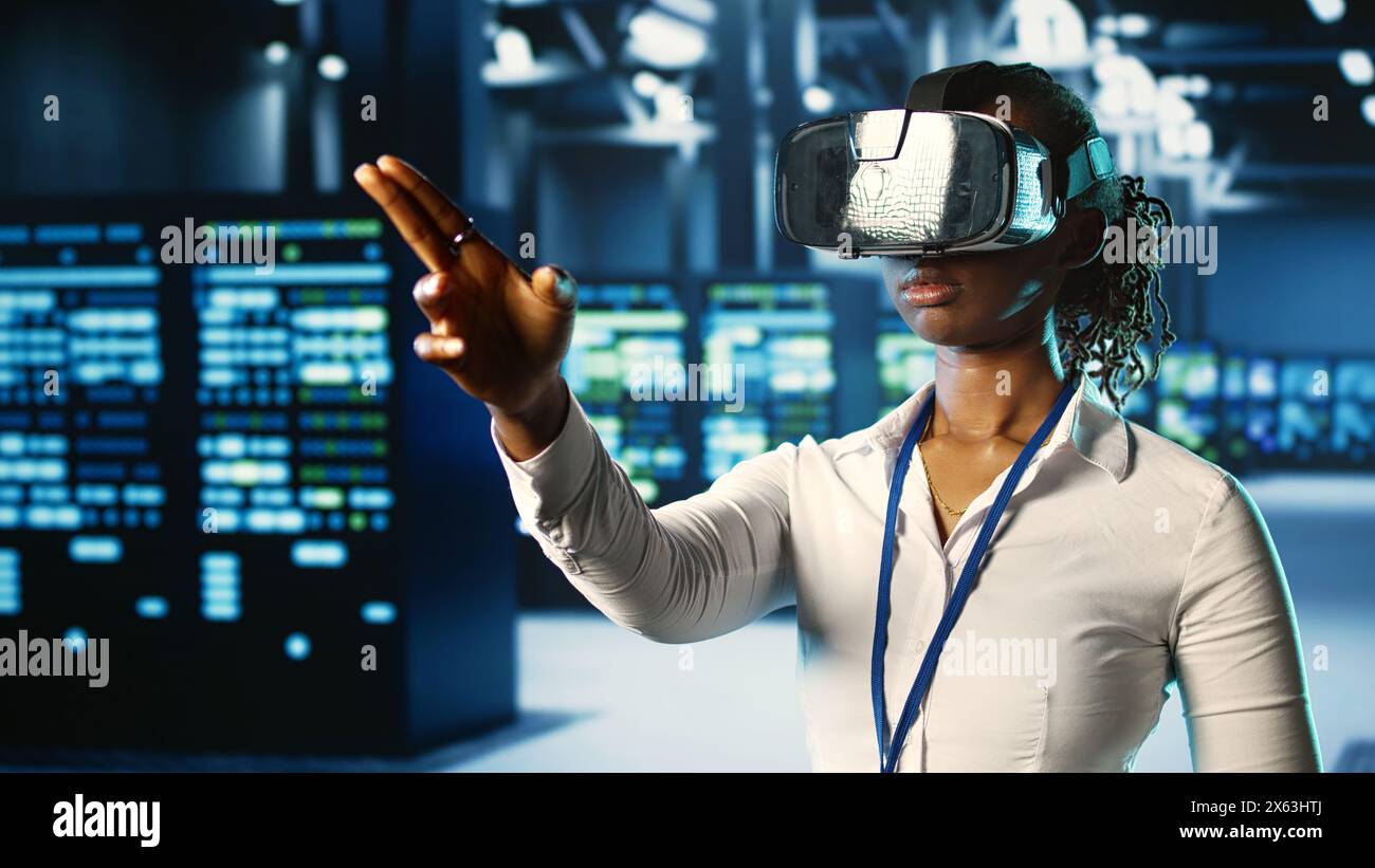 African american developer immersed in hi-res stock photography and ...