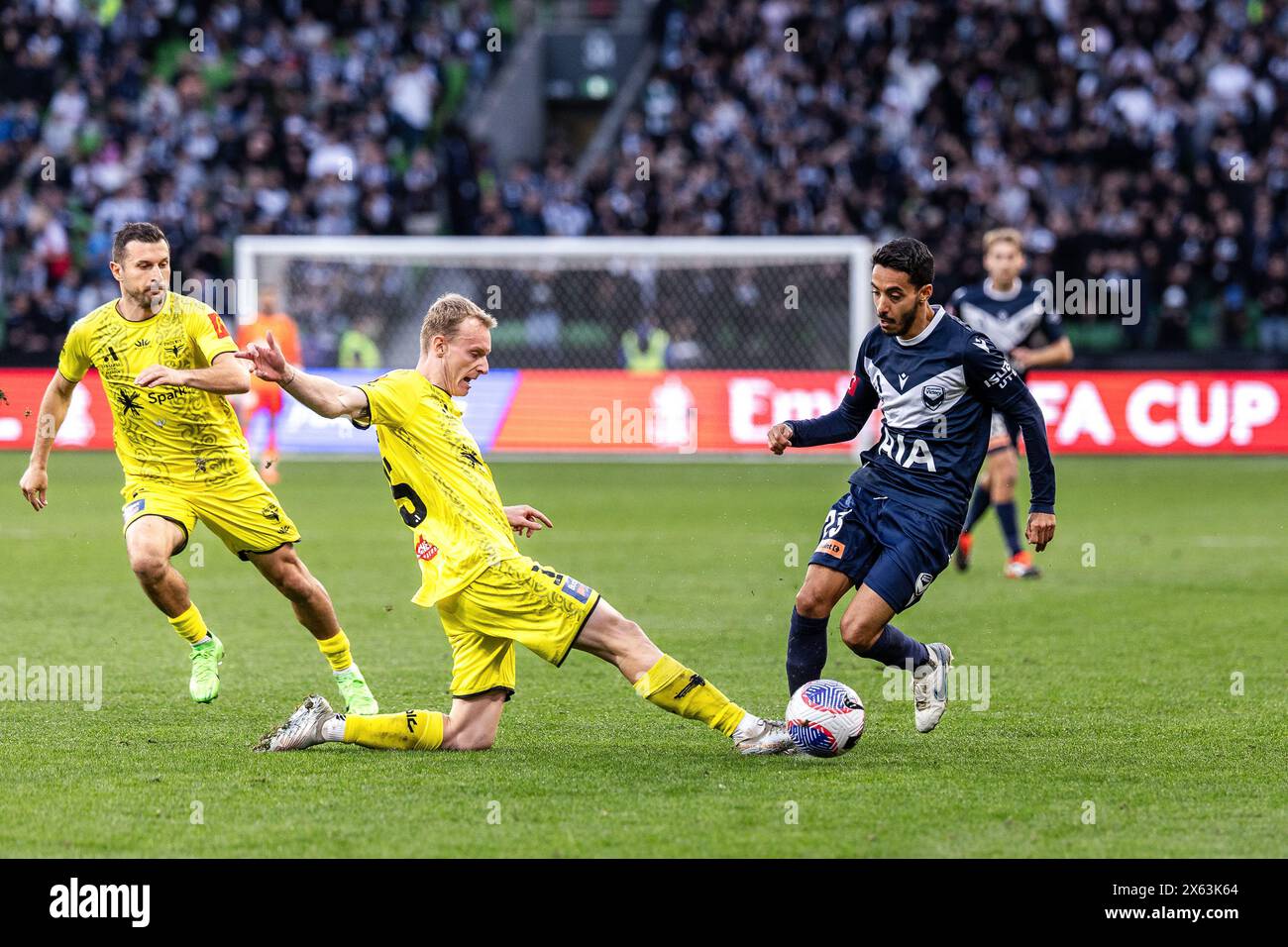 Melbourne, Australia, 12 May, 2024. Salim Khelifi of Melbourne Victory ...
