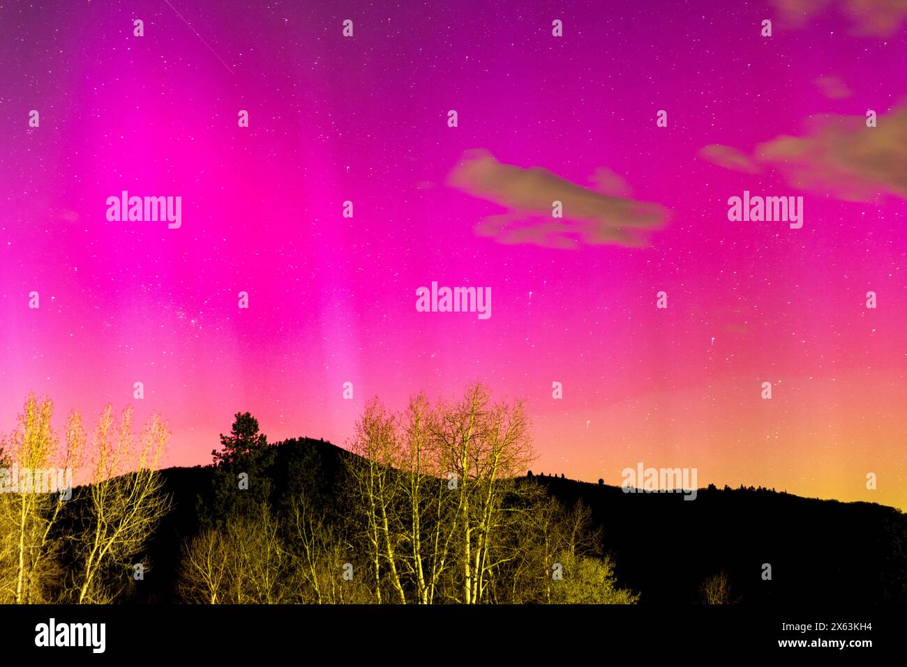 May 11, 2024, Hunstville, Utah, USA: Mother Nature giving a once in a ...