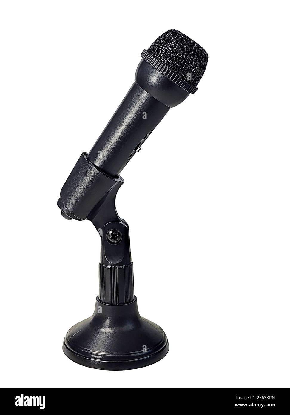 Hand held microphone used for audio purposes Stock Photo - Alamy