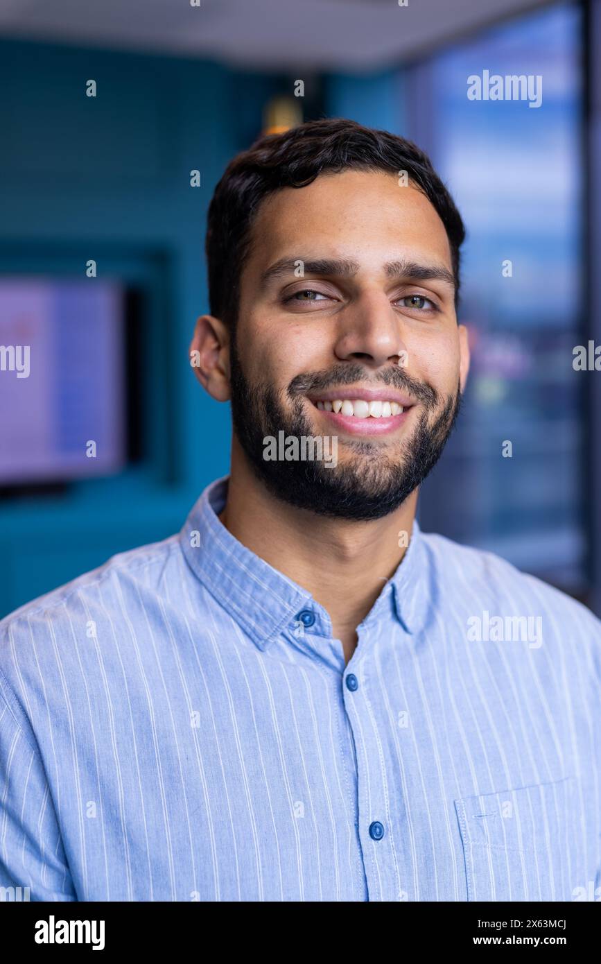 Professional businessman in blue shirt hi-res stock photography and ...