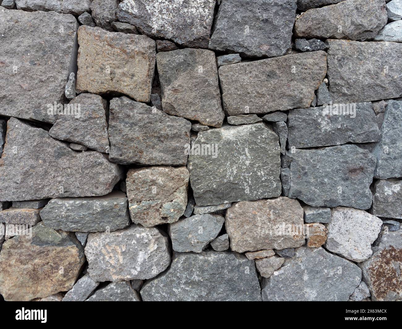 Gray stone block wall texture Stock Photo - Alamy